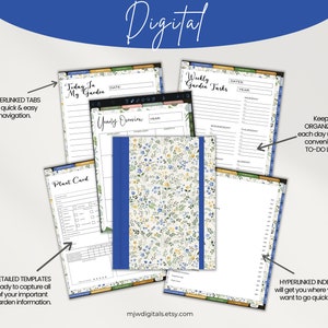 Digital Garden Planner Journal, 399 Page Gardening Organizer (goodnotes ...