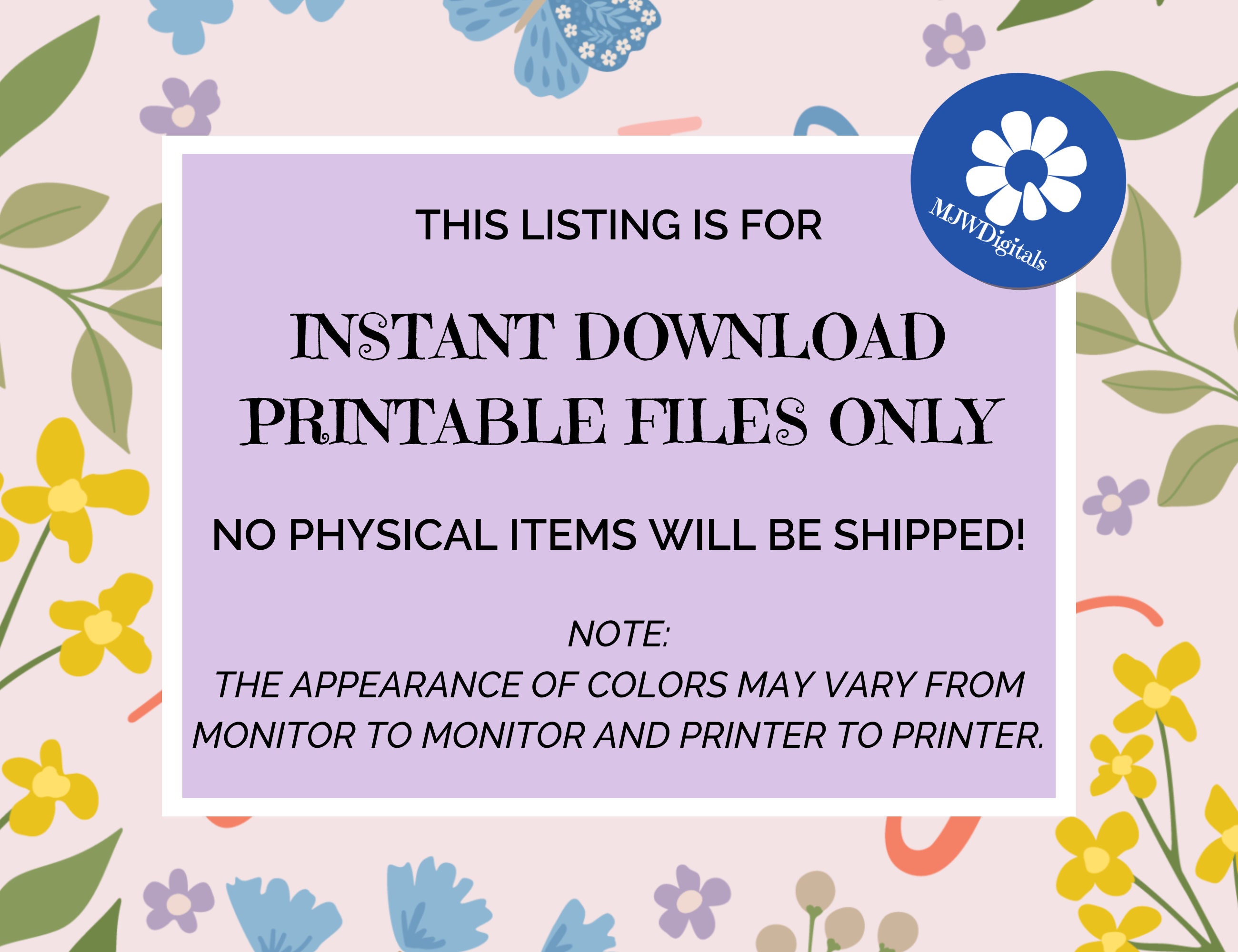 Mothers Day Card, Printable, Greeting Card, Instant Download, Spring ...