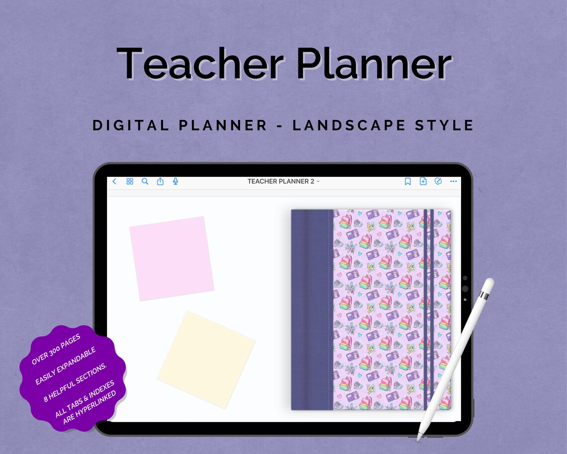 Teacher, Digital Planner for Teachers, 2023-24 School Year, Lesson ...