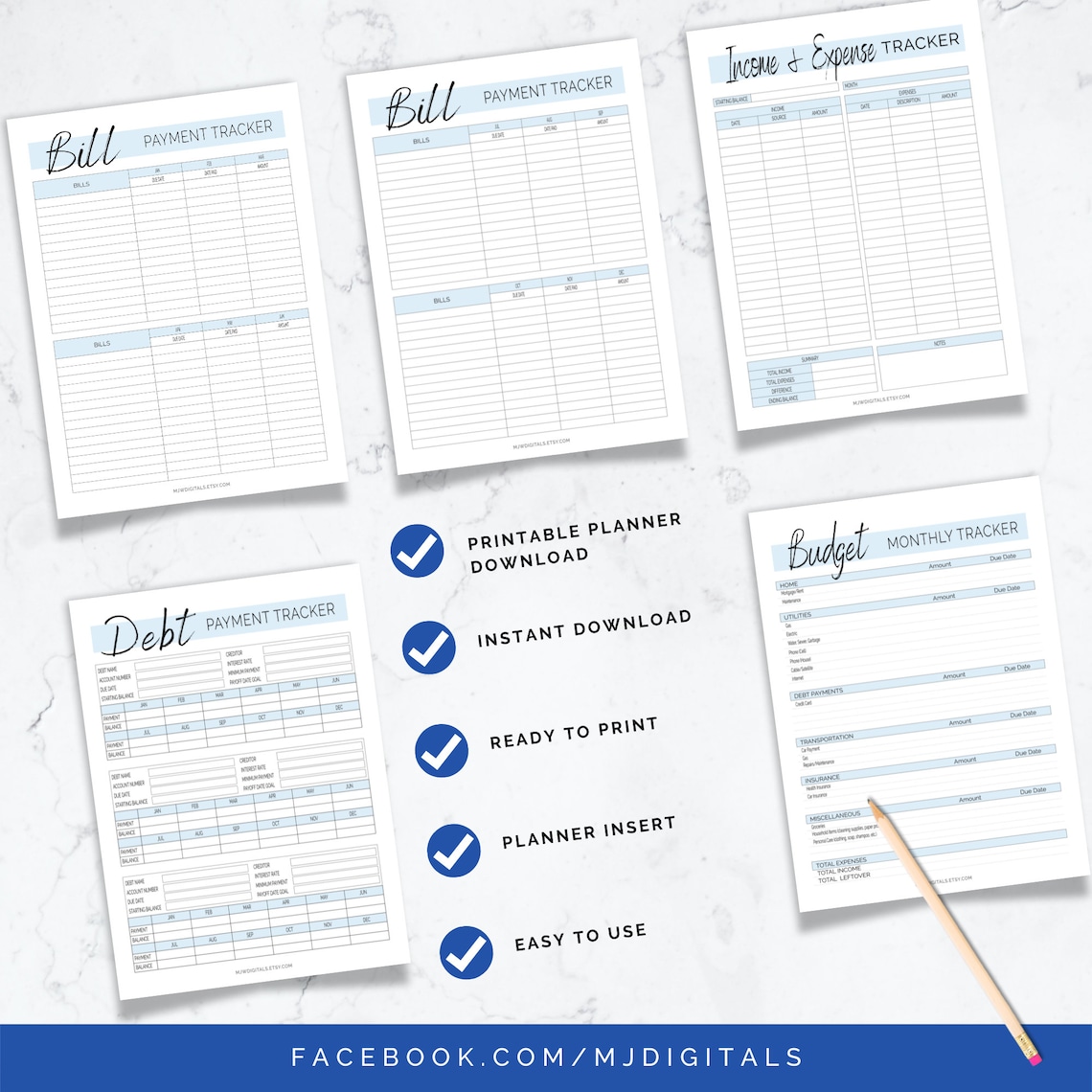 Finance Trackers, Finance Planner, Budget Tracker, Templates, Expense ...