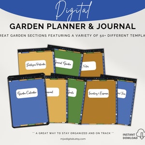 Garden Digital Planner, Garden Journal, Gardener Notebook, Gardening ...