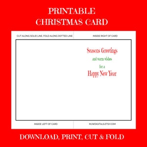 Christmas Card, PRINTABLE, Funny Christmas Card, Penguin, INSTANT ...