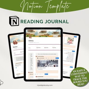 Notion Reading Journal Template - Organize and Showcase Your Book ...