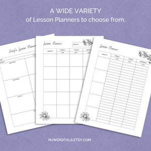 Teacher Planner, Printable Planner, Undated, Lesson Planners, Classroom ...