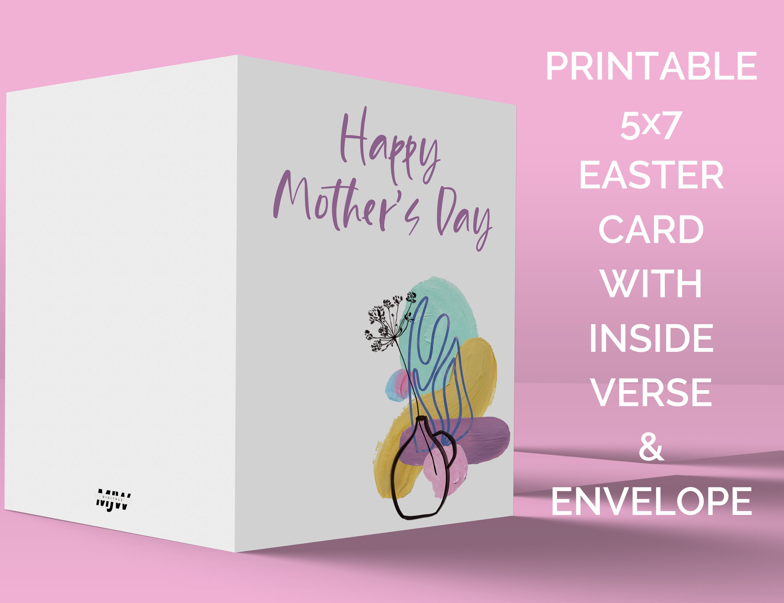Mothers Day Card, Printable, Greeting Card, Instant Download, Digital ...
