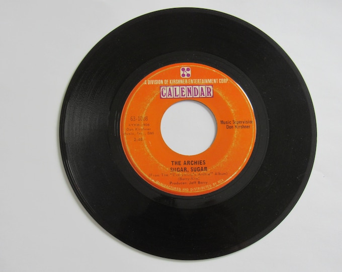 1969 the Archies Sugar, Sugar 45 Rpm Record - Etsy