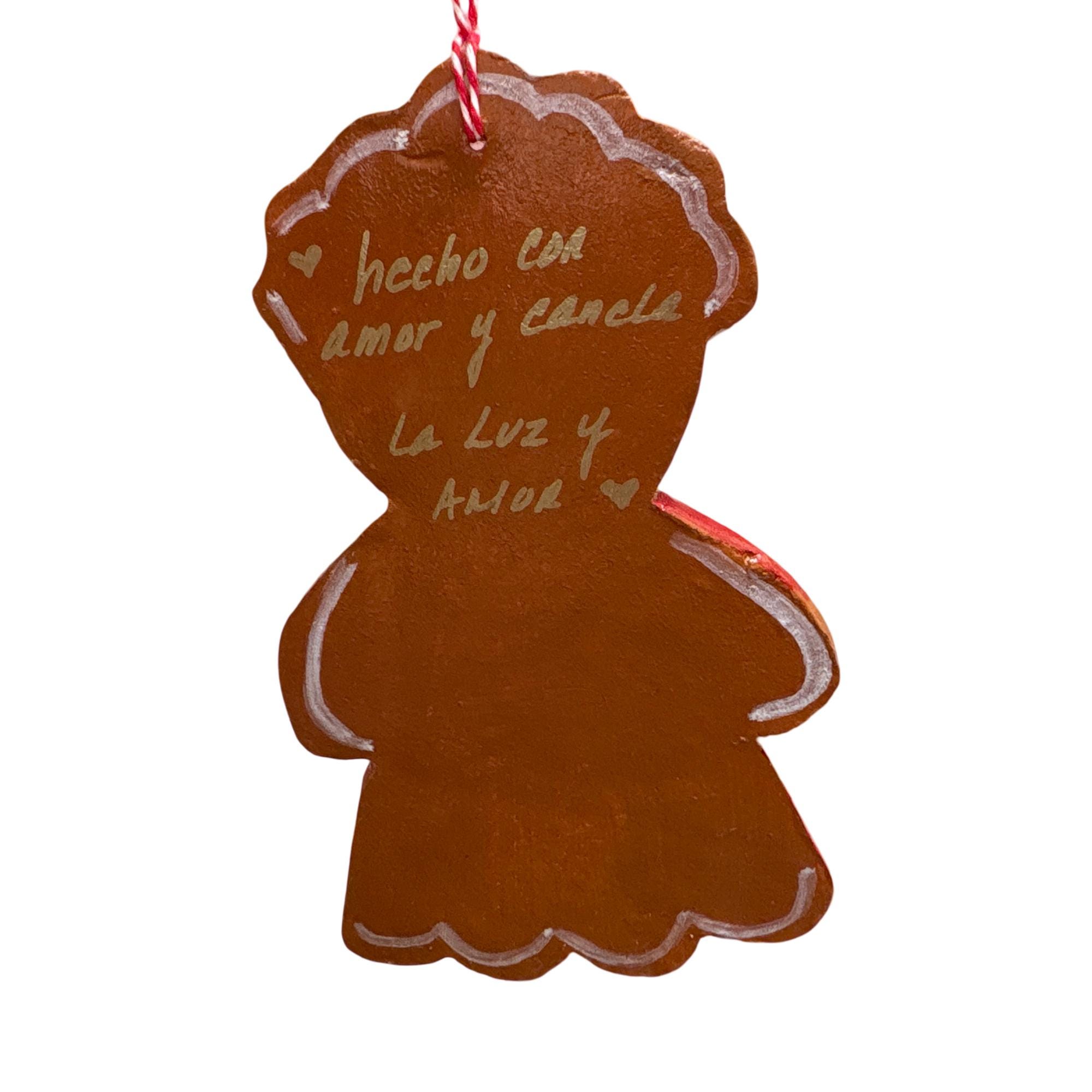Handmade Folk Art Mexican Gingerbread Clay Ornament, Latin Christmas ...
