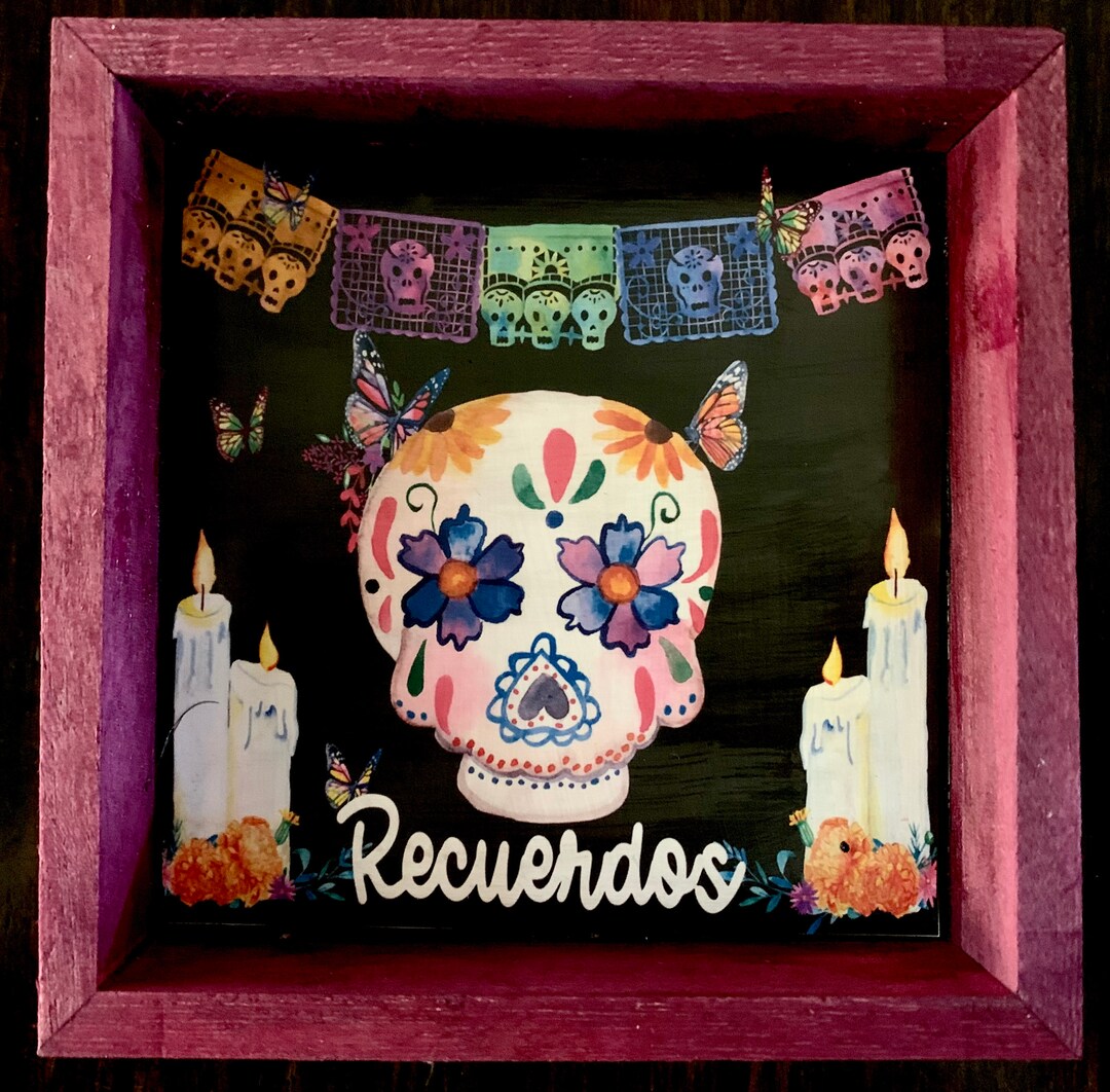 Day of the Dead Mini Wood Sign/dia De Los Muertos 5”x5” - Etsy