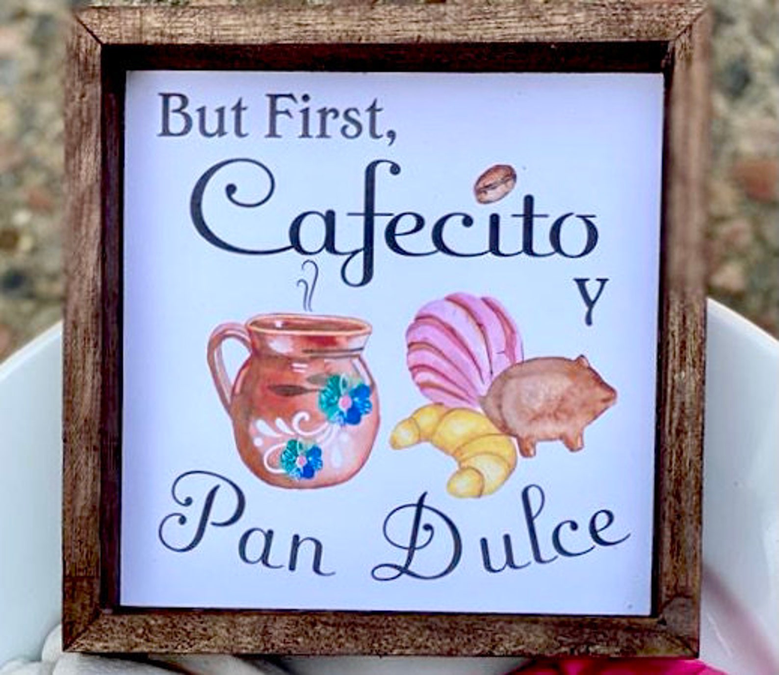 Mexican Coffee and Pan Dulce Mini Wood Sign | Etsy