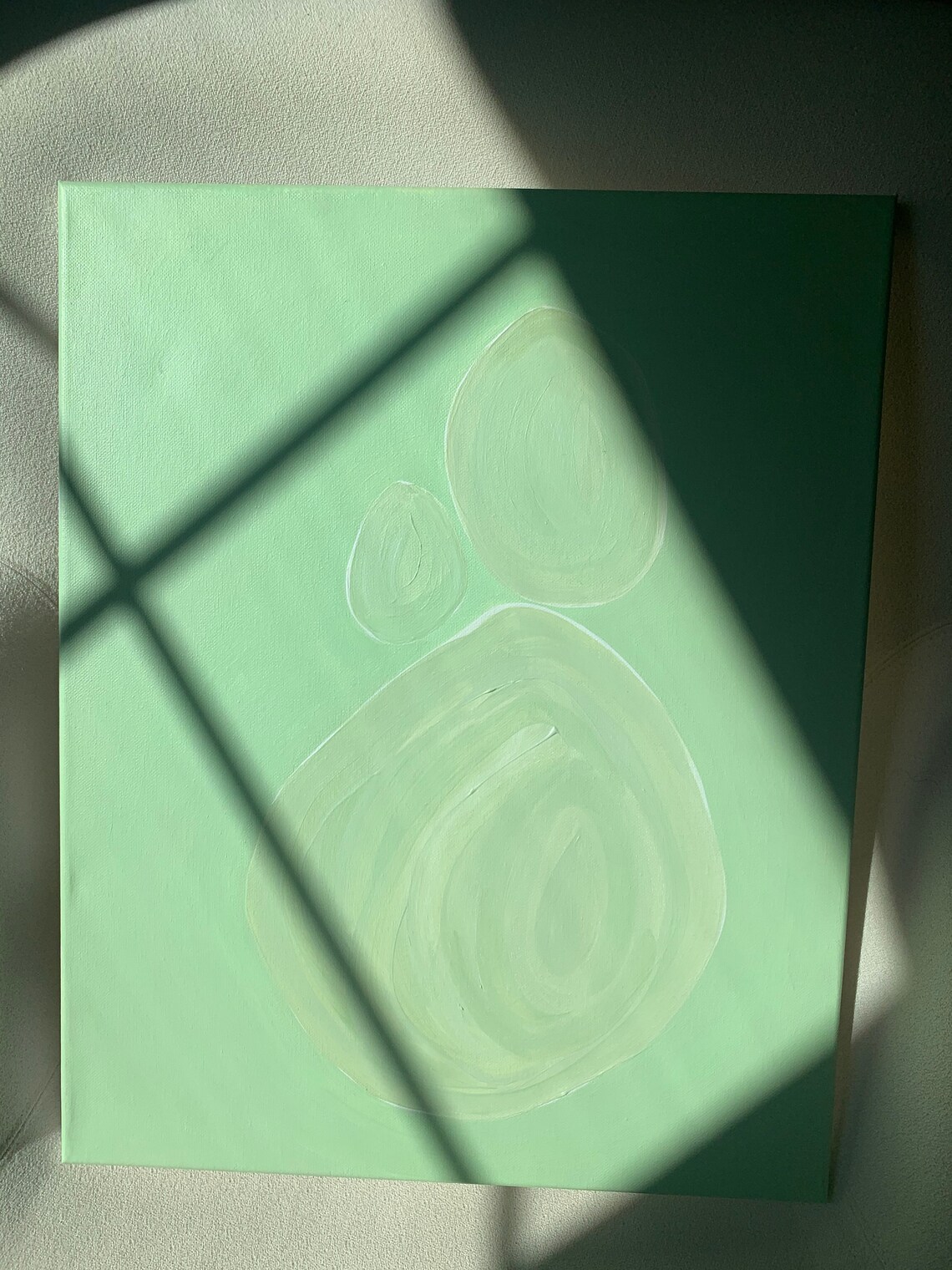 Abstract Circle Acrylic Painting - Etsy UK