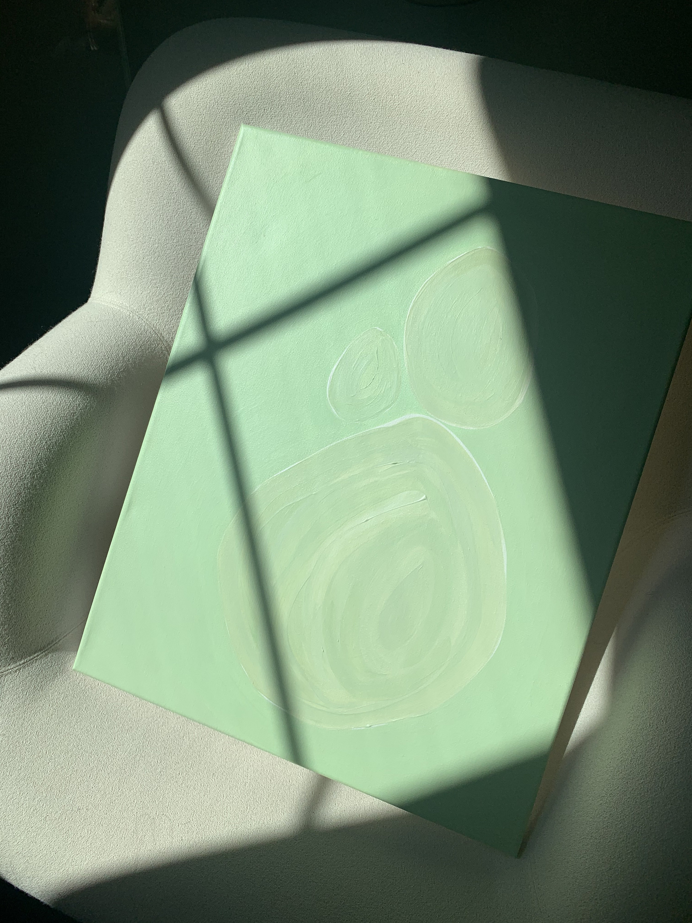 Abstract Circle Acrylic Painting - Etsy UK