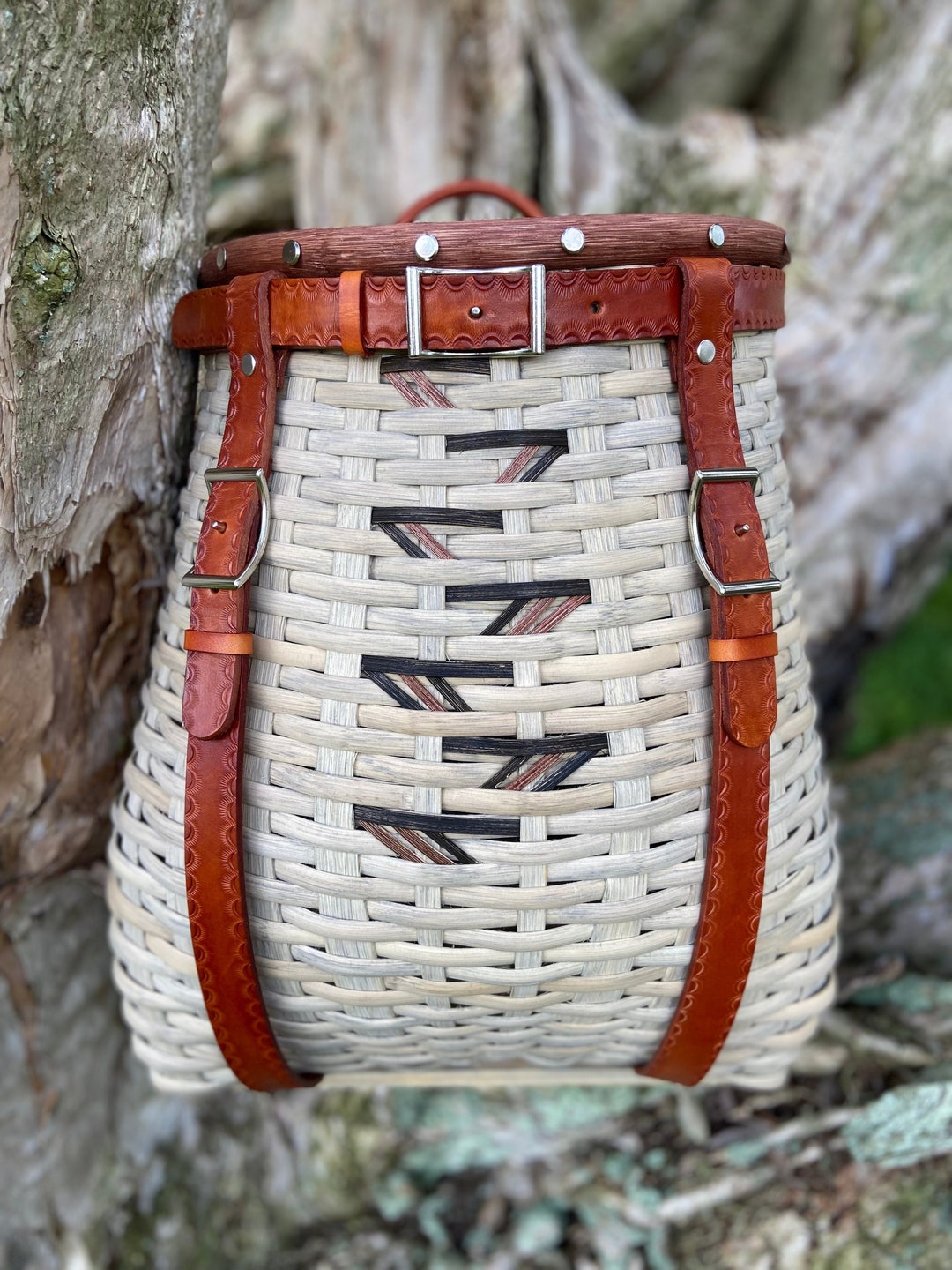 Adirondack Pack Basket With Leather Harness - Etsy