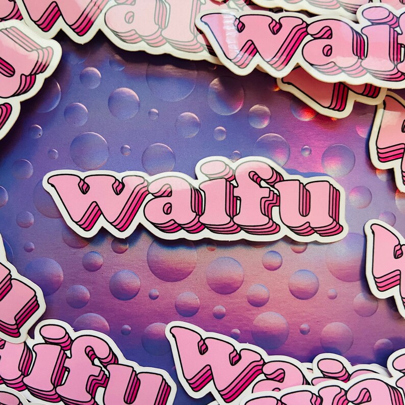 Waifu, Weeb, Senpai, Simp Stickers Glossy Vinyl Decal Anime Fan Kawaii ...