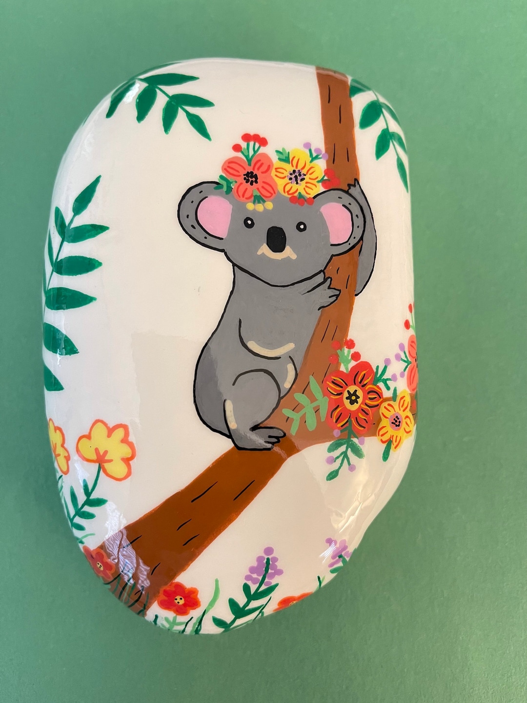 Koala Bear Painted Rock - Etsy