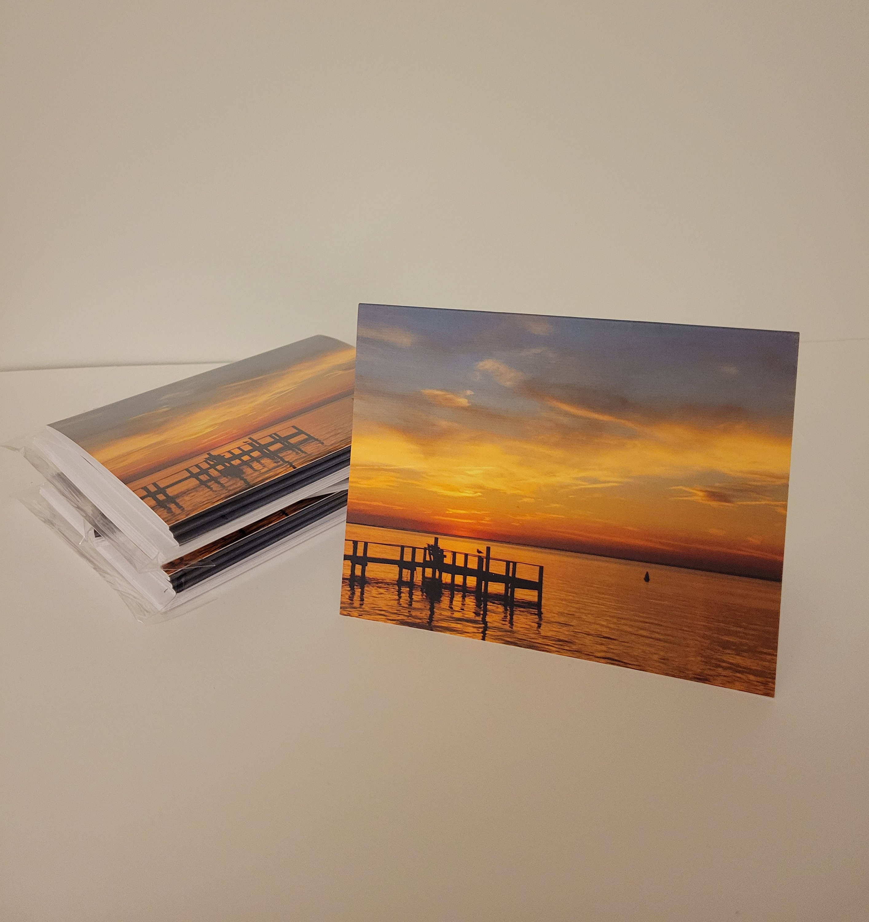 Sunset Photo Card - Etsy