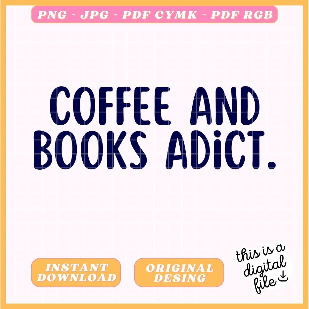 Trendy Stickers - Books Addict - Instant Digital Download - Laptop ...