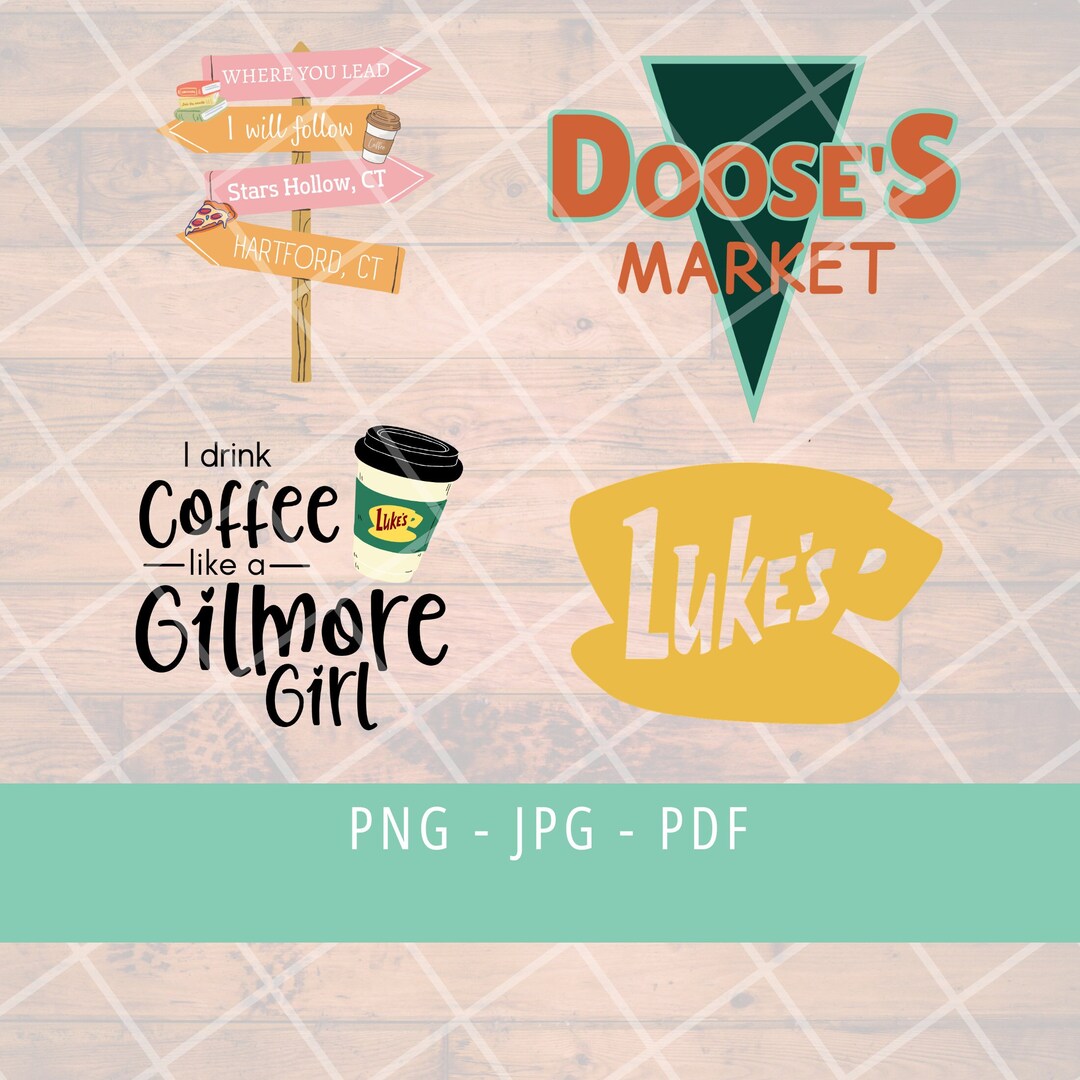 Gilmore Girls Stickers Digital File Bundle / PNG / JPG / - Etsy