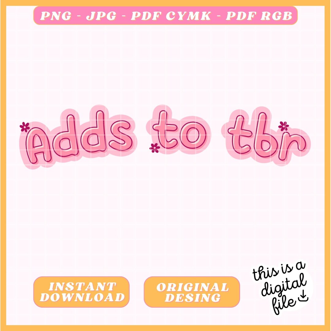 Book Addict Stickers Adds to Tbr Booktok Stickers Instant Digital ...