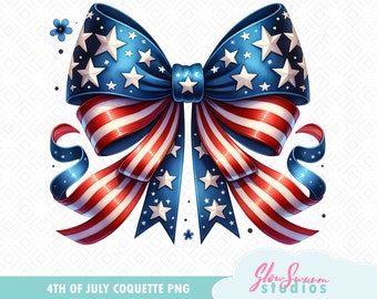 Coquette American Girl Bow PNG, Patriotic Coquette Bow, Coquette ...