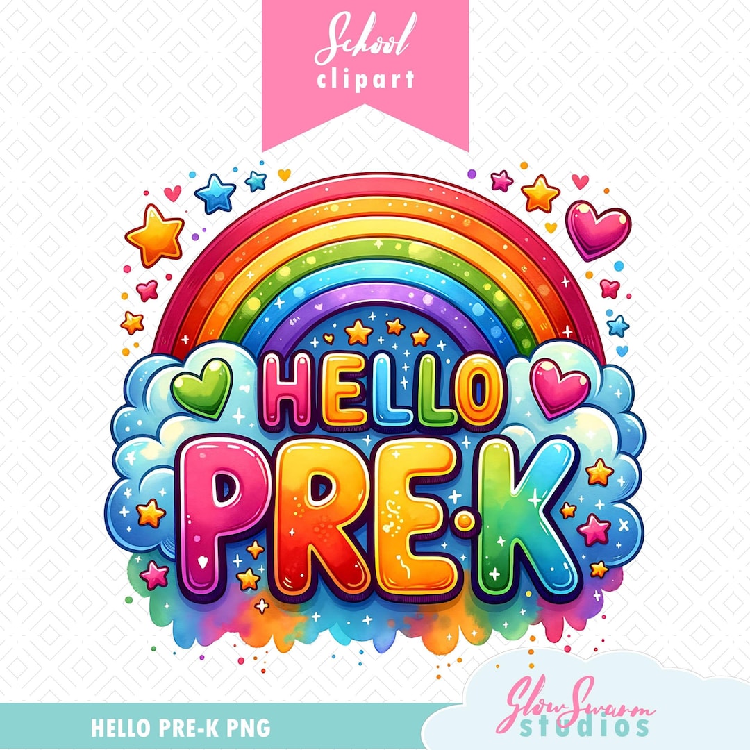 Hello Pre-k Png, Back to School Png, Pre-kindergarten Png, Pre-k ...