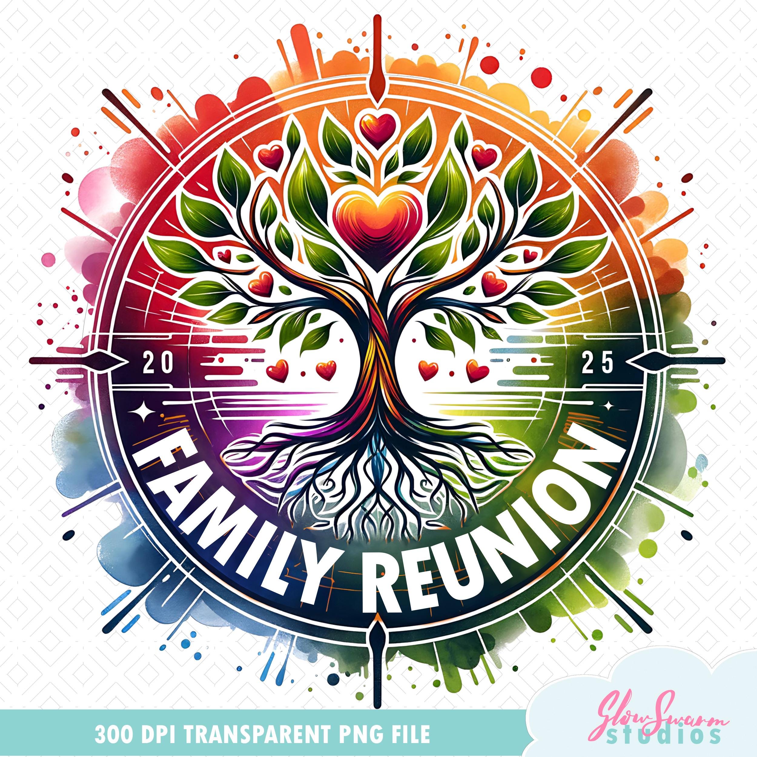 Family Reunion Tree Png, Our Roots Run Deep Png, Family Reunion 2025 ...