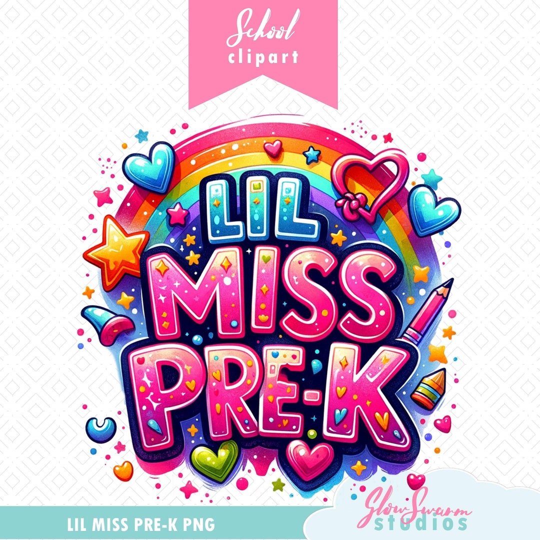 Pre-k Png, Little Miss Pre-k Png, Miss Pre-k Png, Back to School Png ...