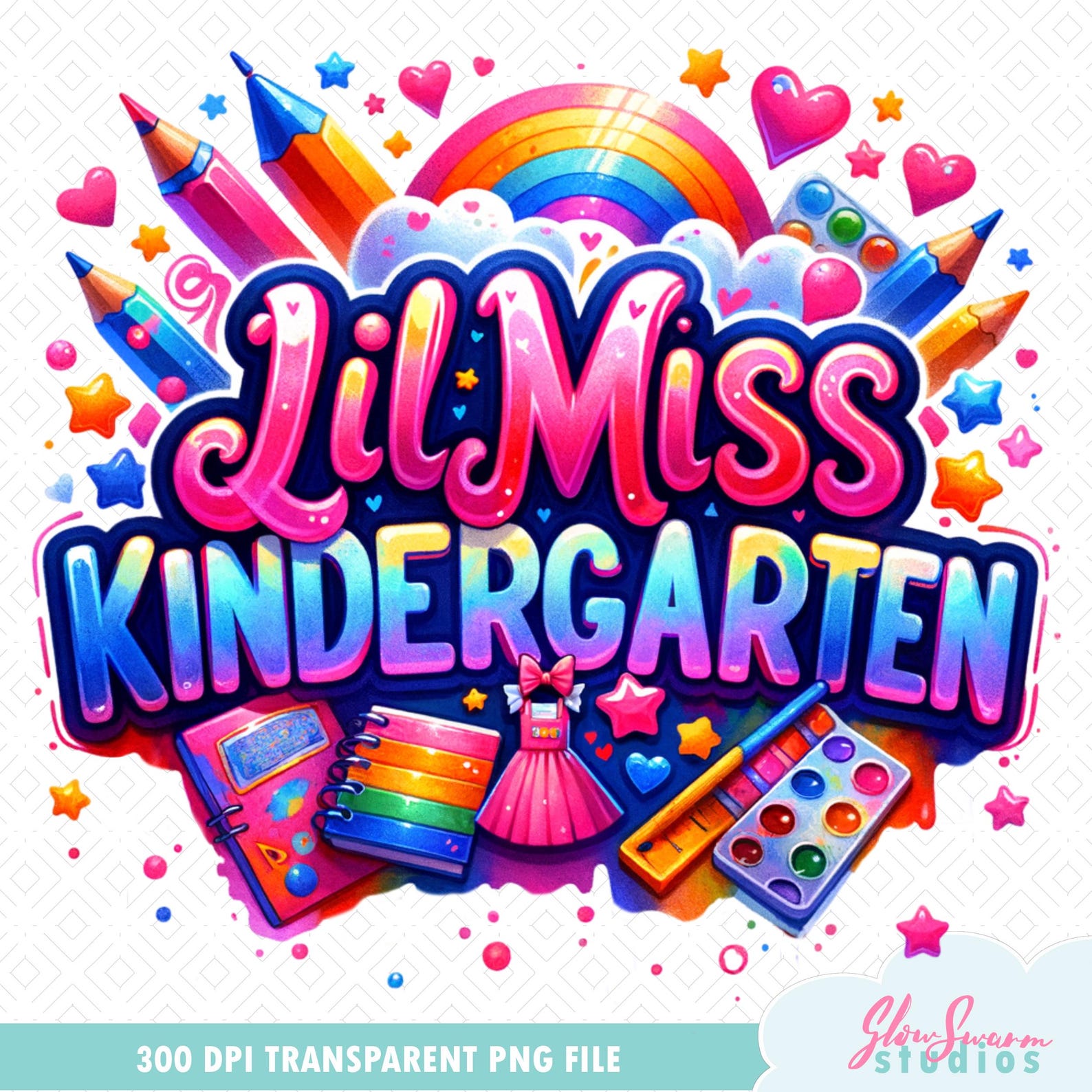 Little Miss Kindergarten PNG, Lil Miss Kindergarten PNG, Back to School ...