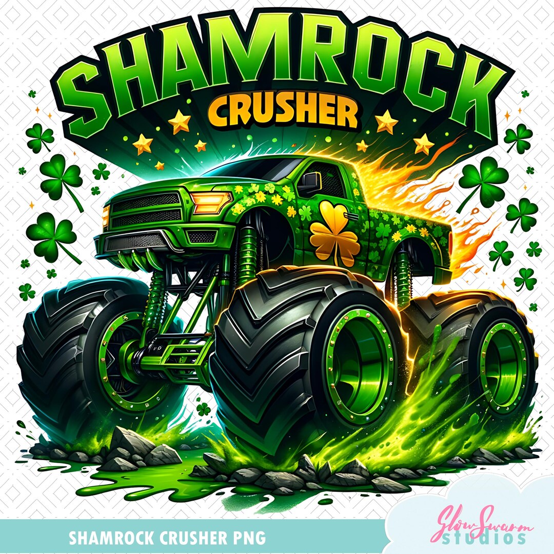 Shamrock Crusher Png Sublimation Design Download, St. Patricks Day Png ...