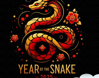 Lunar Year 2025 Year of the Snake Png, Happy Chinese New Year 2025 ...