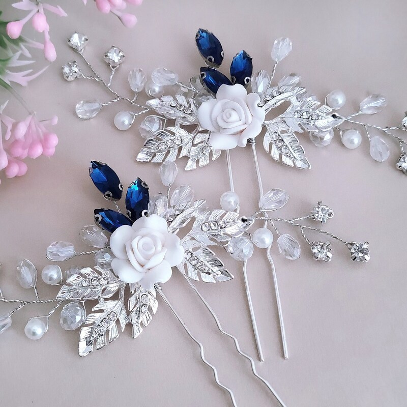 Blue Wedding Accessories - Etsy