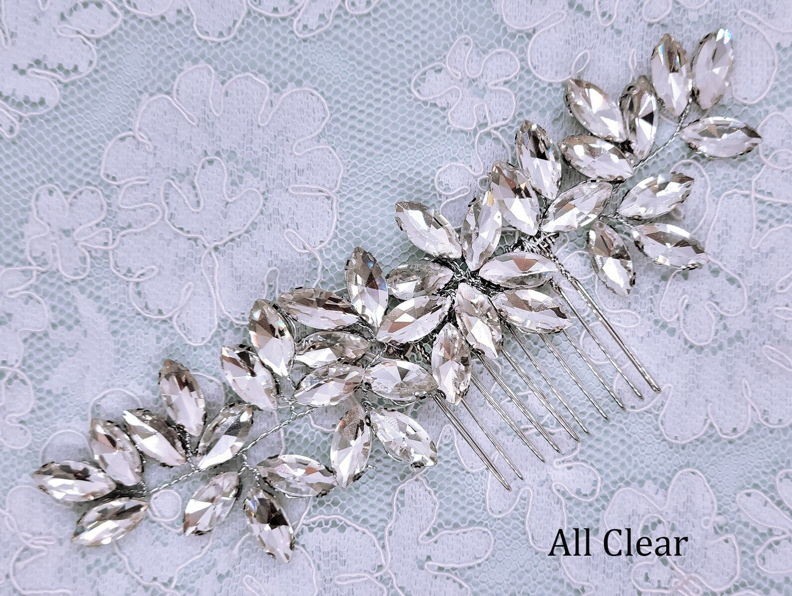 Green Bridal Hair Comb Emerald Green Hair Piecewedding - Etsy