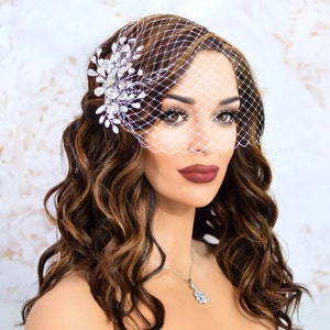 Birdcage Veil, Wedding Bird Cage Veil, Bridal Headpieces, Wedding ...