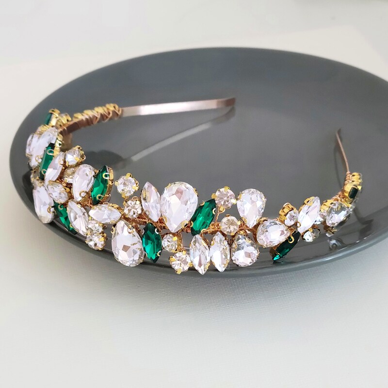 Green Headpiece - Etsy