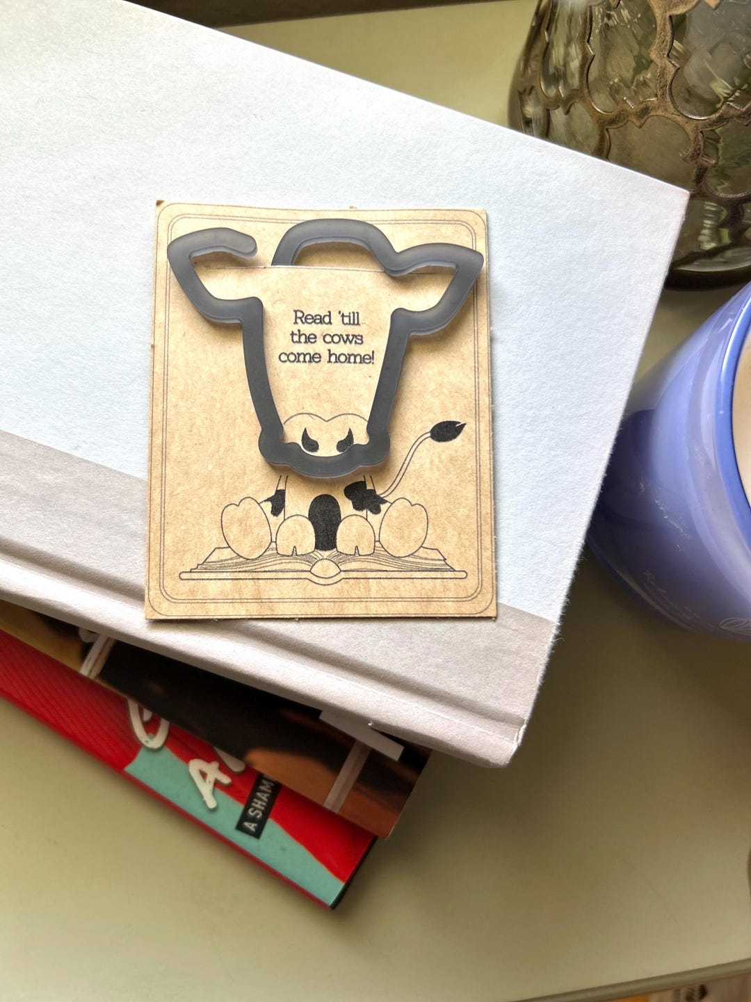 Cow Head Bookmark: Acrylic Book Lover Gift - Etsy