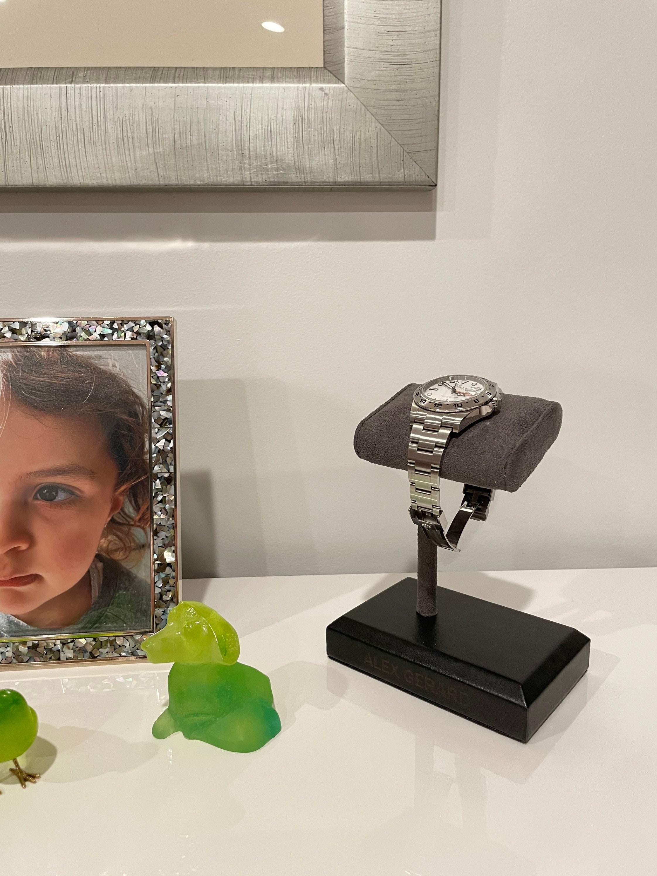 Leather Personalized Watch Stand Watch Valet Watch Display | Etsy