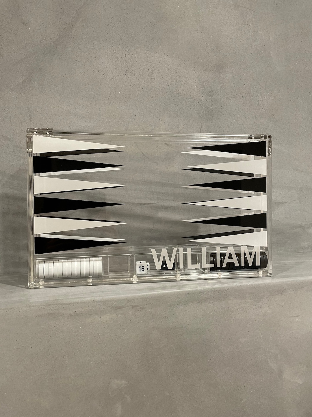 Custom Acrylic Backgammon Set, Poker Set, Personalized Backgammon ...