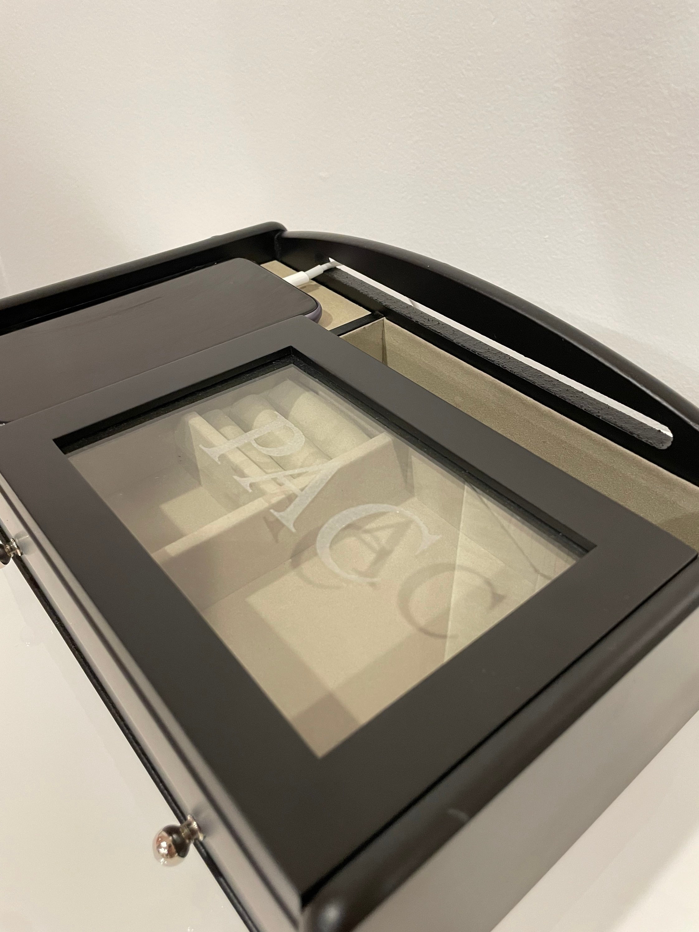 Personalized Bedside Valet Tray for Tablet and Phone - Etsy