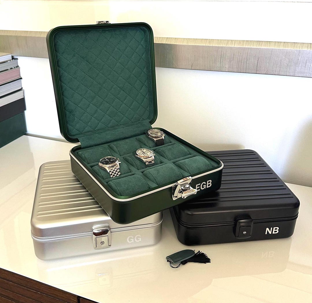 Custom Personalized Metal Watch Case, Rimowa Style Watch Case, Gift for ...