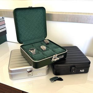 Custom Personalized Metal Watch Case, Rimowa Style Watch Case, Gift for ...