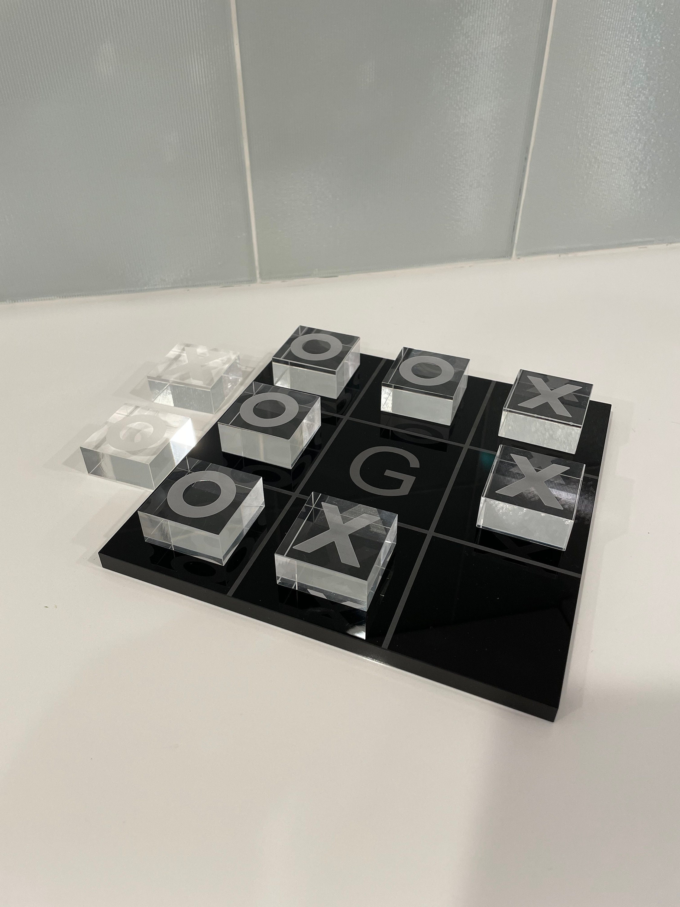 Personalized Acrylic Tic Tac Toe Board Game, Custom Board Game, Luxury ...
