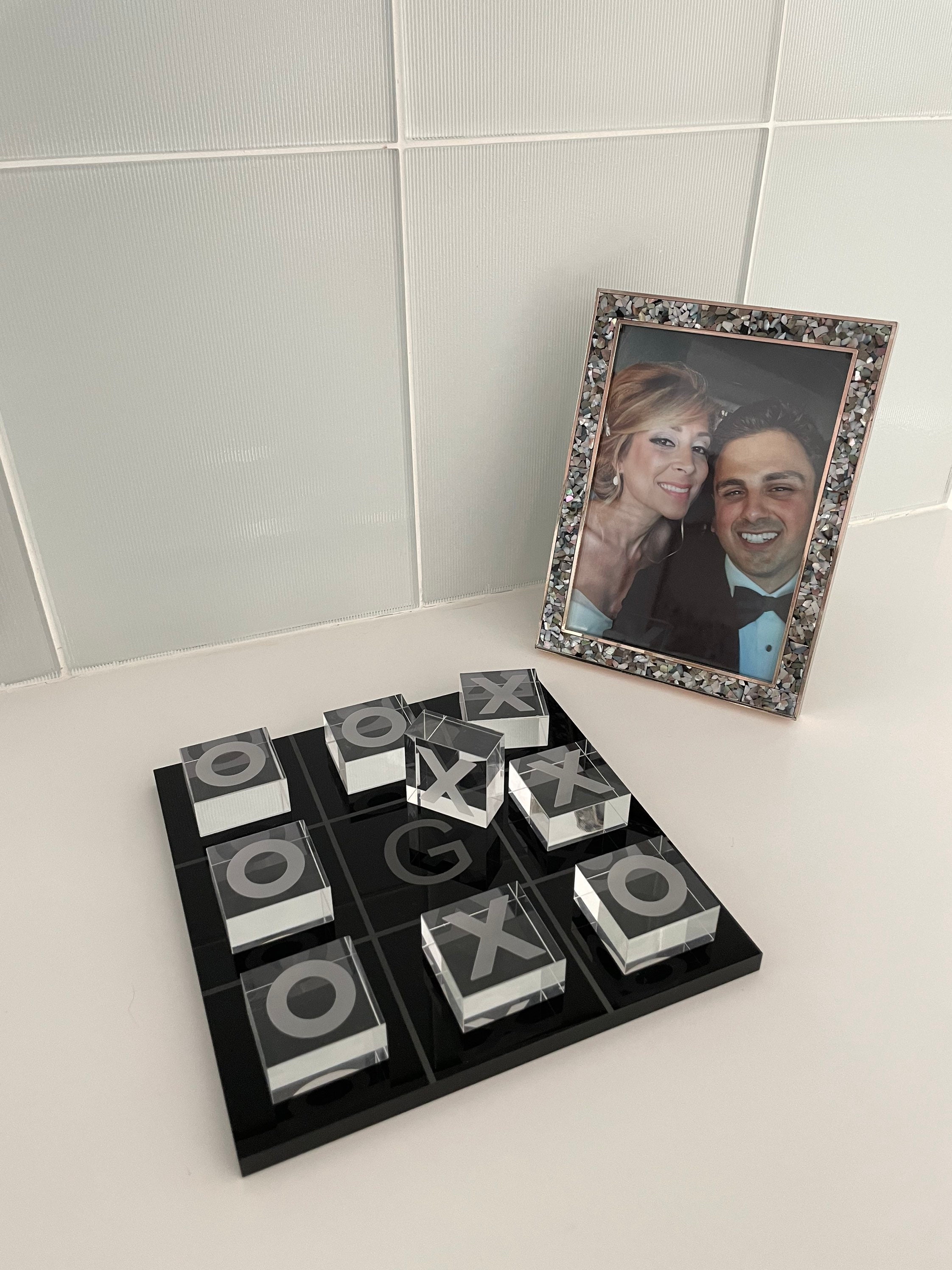 Personalized Acrylic Tic Tac Toe Board Game, Custom Board Game, Luxury ...