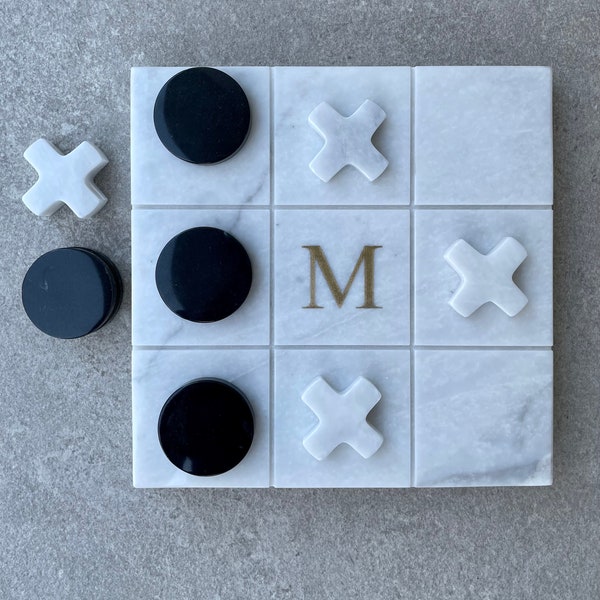 White Tic Tac Toe Table Game - Etsy