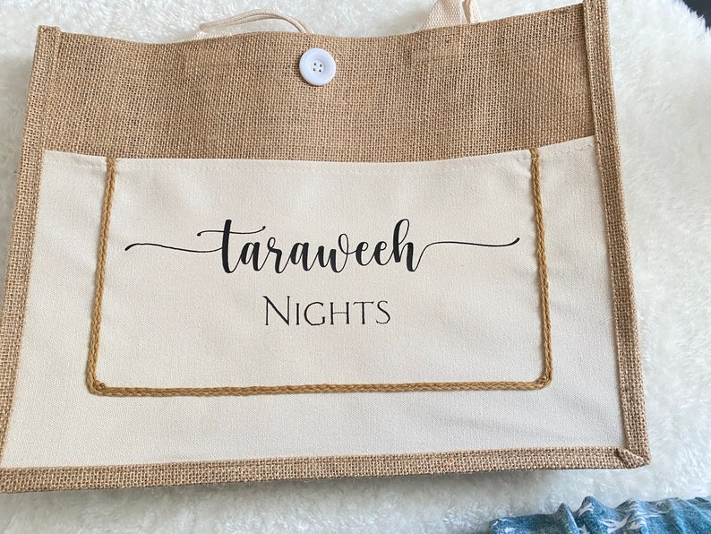 Taraweeh Nights Jute Bag L Ramadan L Custom - Etsy