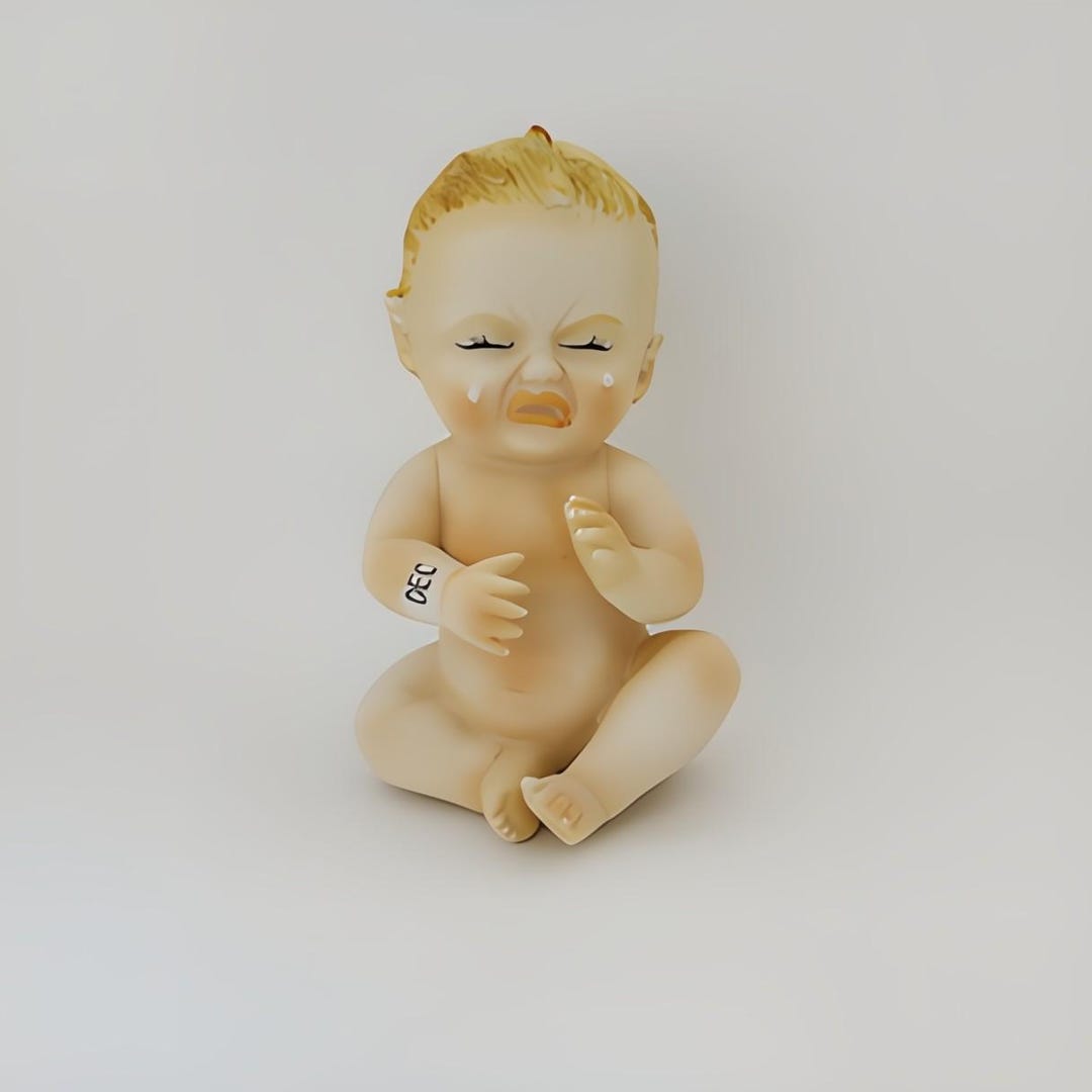 Vintage TMJ Ceramics Superior Quality James Crying Bisque December ...