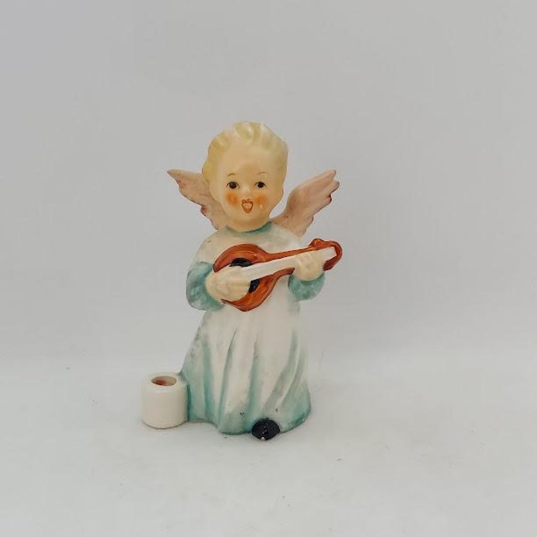 Vintage Goebel West Germany Angel Playing Guitar Christmas Angel ...