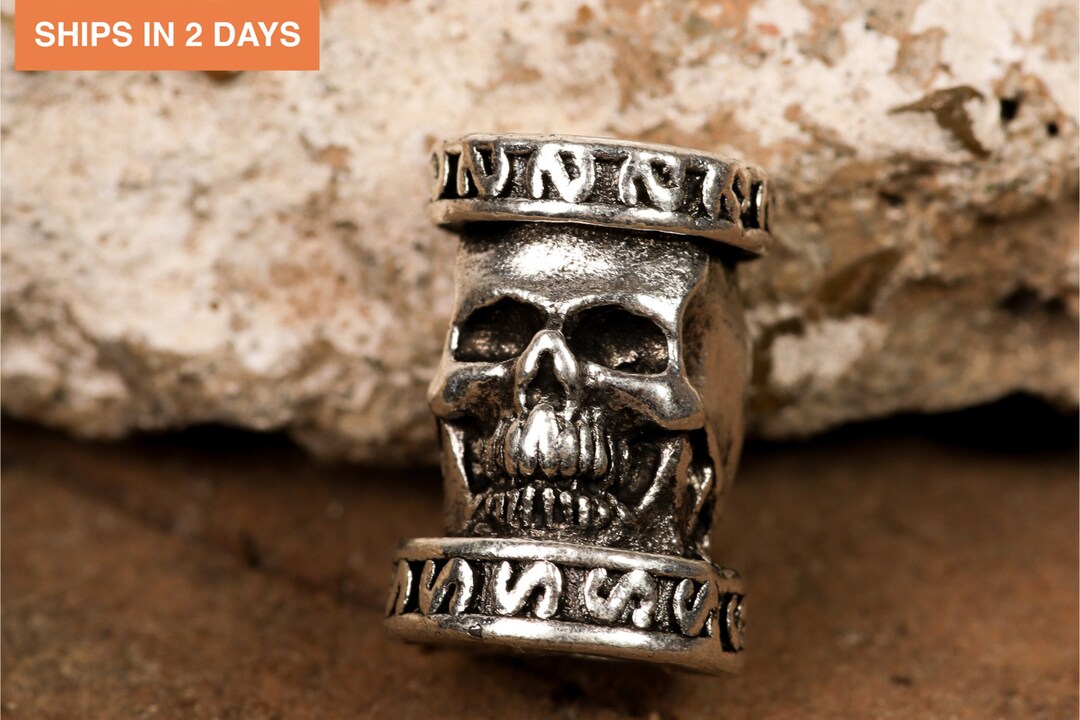 Viking Skull Bead Combo 5 Pieces by Haquil Hair Beads Lock - Etsy