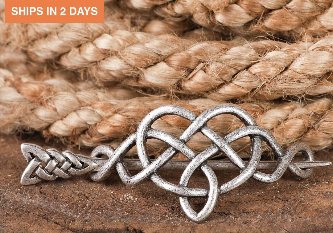 Celtic Hair Pin Stick Barrette by Haquil Large Irish Celtic Knot ...