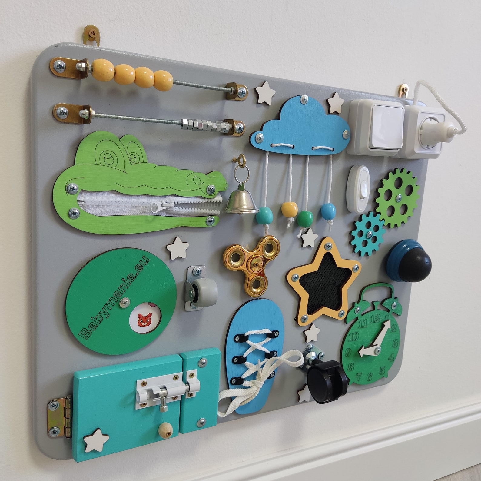 Sensory Panel Montessori Activity Board With Child's Name - Etsy