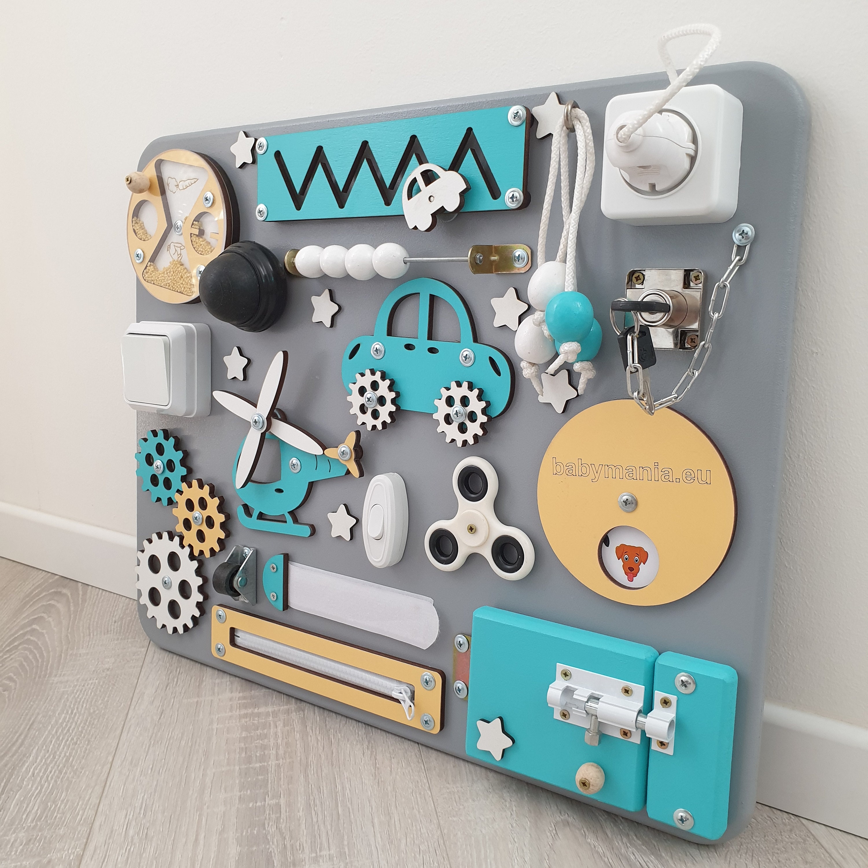 Sensory Panel Table Activities Montessori Babymania Busy Board - Etsy UK