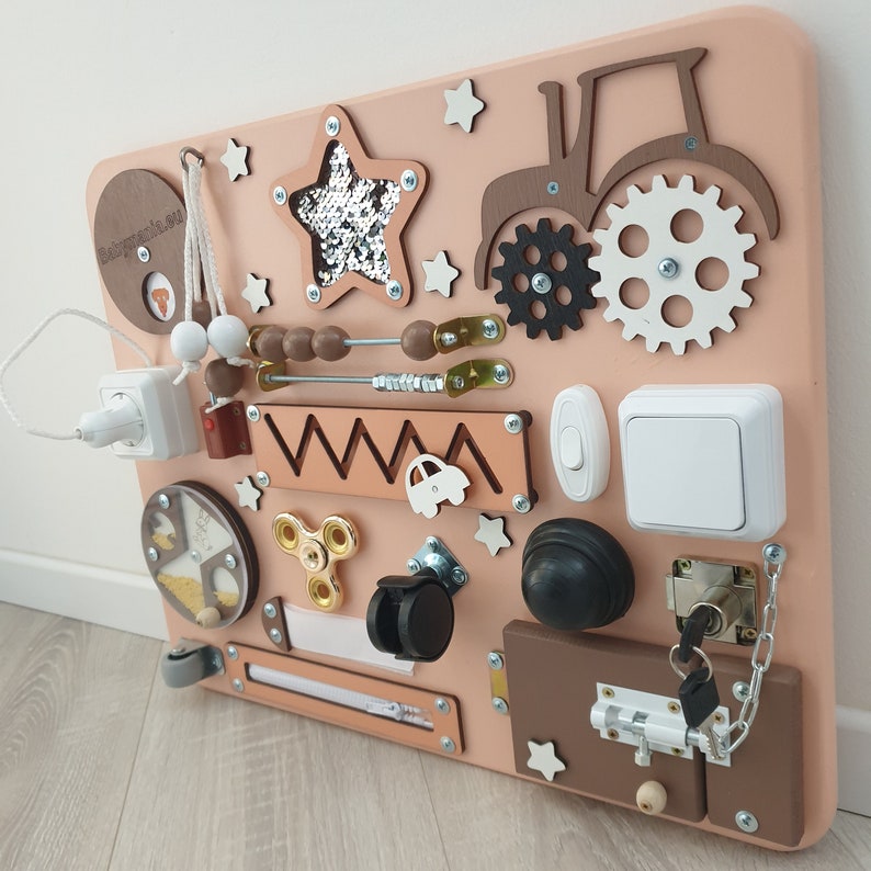 Sensory Panel Table Activities Montessori Babymania Busy Board - Etsy